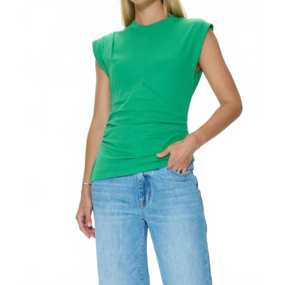 pistola | Tops | New Pistola Nya Draped Tee Top In Mantis | Poshmark